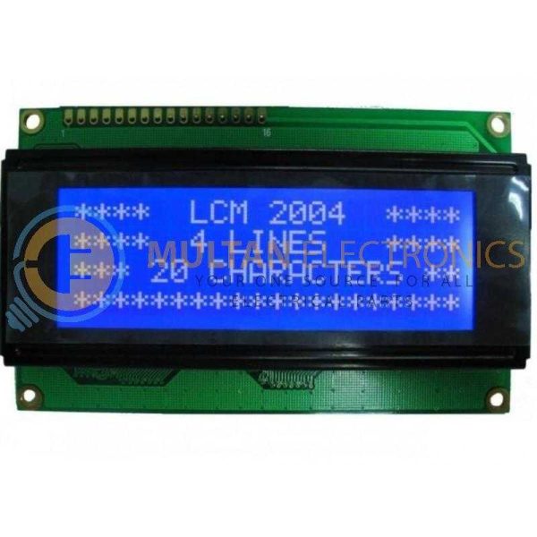 2004A 20X4 Character Blue Color LCD Display For Arduino | MULTAN ...
