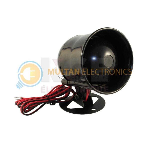 Wired Alarm Siren Horn 15W DC 6 to 12V Outdoor with Bracket for Home ...