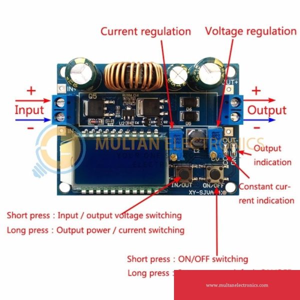 Buck Boost Converter 4A Module With LCD Display Pakistan | MULTAN ...