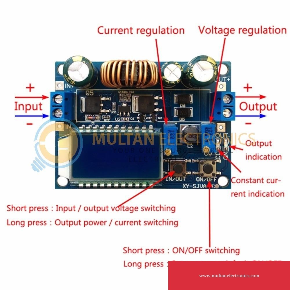Buck Boost Converter 4A Module | MULTAN ELECTRONICS