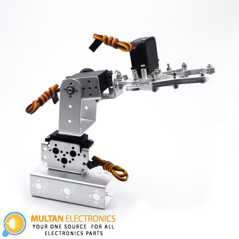 Metal 4 DOF Robot Mechanical Arm Gripper Clamp Kit with 3 Servo ...