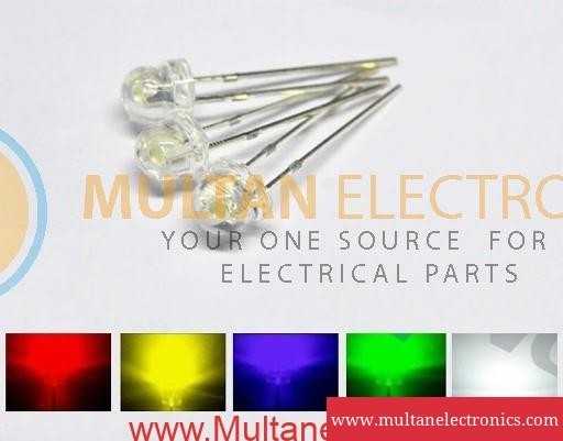 5MM Crystal Light Emitting Diode LED'S | MULTAN ELECTRONICS