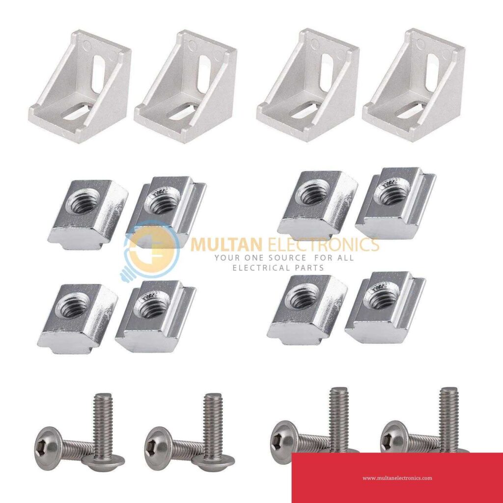 Angle Corner Bracket for Aluminium Profile T Nut & Screw |MULTAN ...