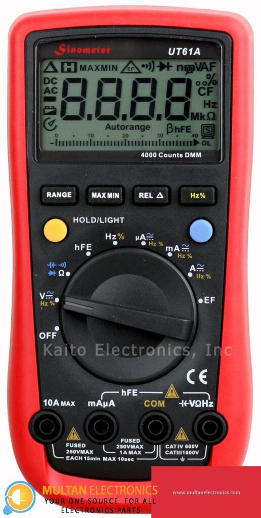 UT61A Auto-ranging AC/DC Digital Multimeter with Non-contact Voltage ...