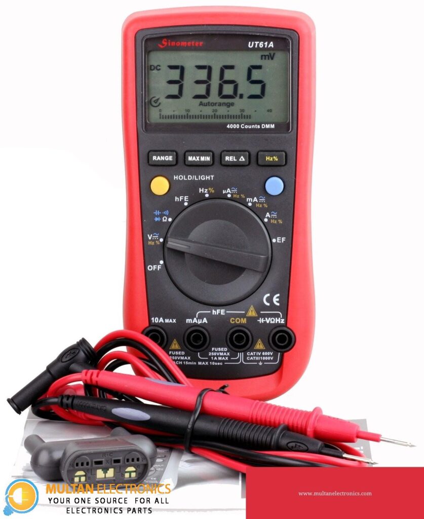 UT61A Auto-ranging AC/DC Digital Multimeter with Non-contact Voltage ...