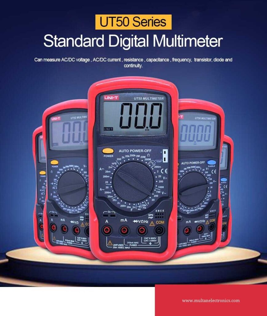 UNI-T UT51 UT52 UT53 UT55 UT56 True RMS Digital Multimeter Voltmeter Ammeter Ohmmeter Electrical ...