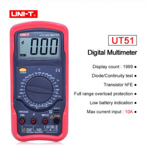 UNI-T UT51 UT52 UT53 UT55 UT56 True RMS Digital Multimeter Voltmeter ...