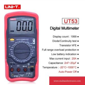 UNI-T UT51 UT52 UT53 UT55 UT56 True RMS Digital Multimeter Voltmeter ...