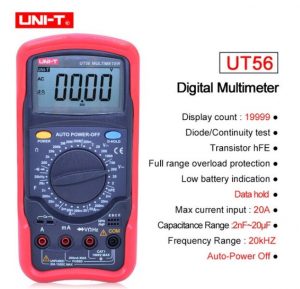 UNI-T UT51 UT52 UT53 UT55 UT56 True RMS Digital Multimeter Voltmeter ...