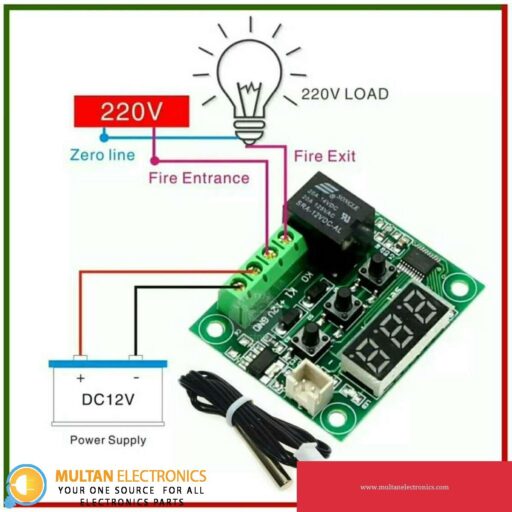 W1209 Temperature controller Pakistan | MULTAN ELECTRONICS