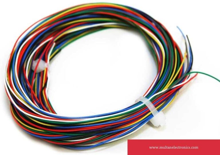 Multicolor 5 wires thin strip Wires Cables | MULTAN ELECTRONICS