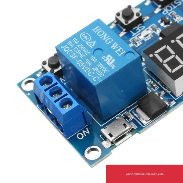 6-30V 1 Channel Relay Module Switch Trigger Time Delay Circuit Timer Cycle Adjustable | MULTAN ...