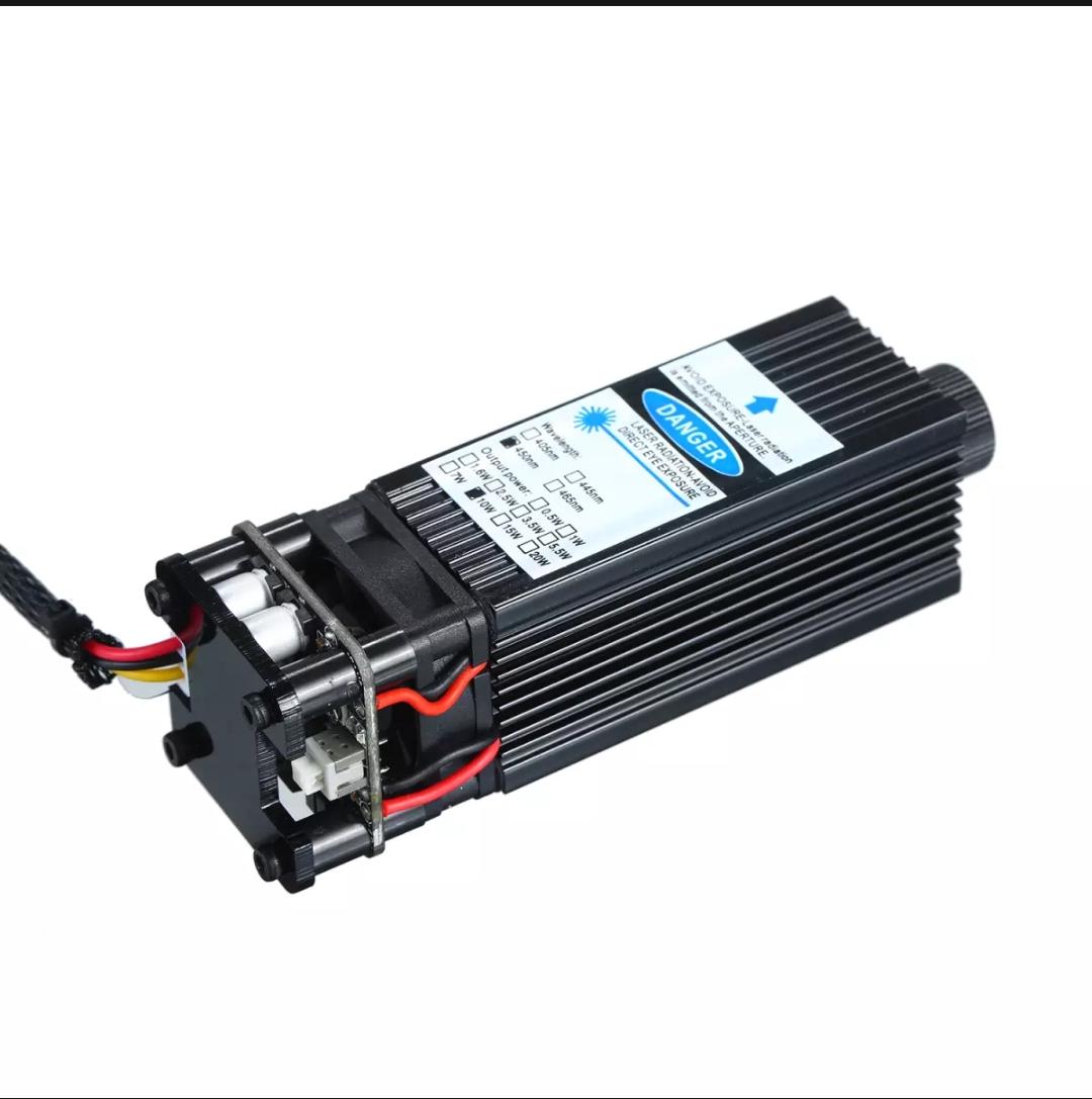 10W 5500mW Blue Laser Module for Engraving | MULTAN ELECTRONICS