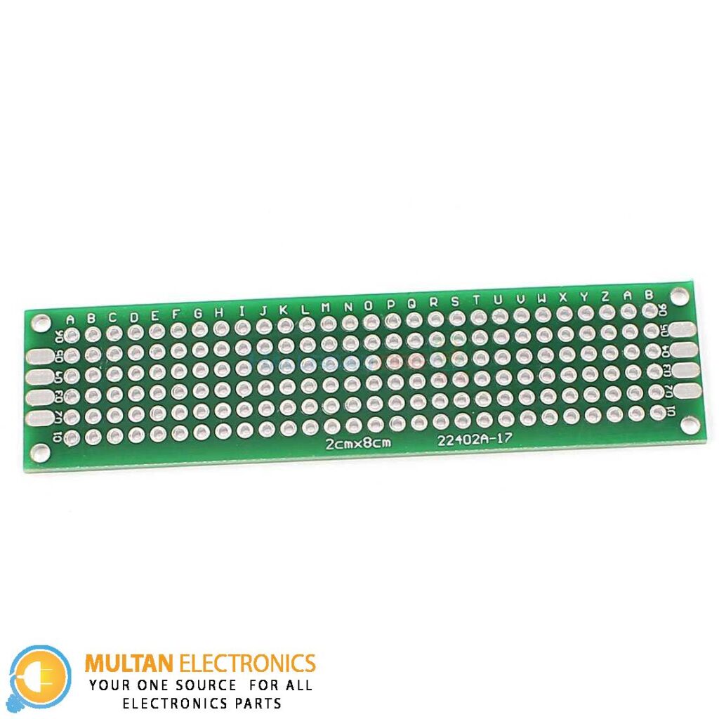 2x8 Dotted Vero Board Double Side Board | MULTAN ELECTRONICS