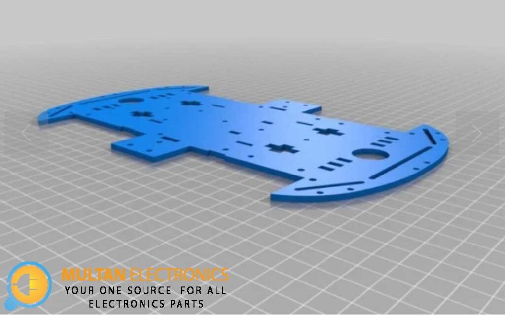 4WD 4 wheel robot chassis car bottom plate | MULTAN ELECTRONICS