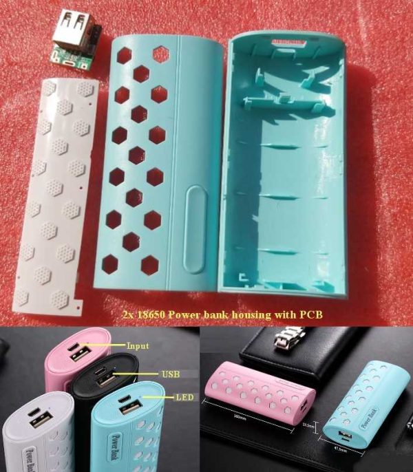 2 Cell Power bank Housing Case | MULTAN ELECTRONICS