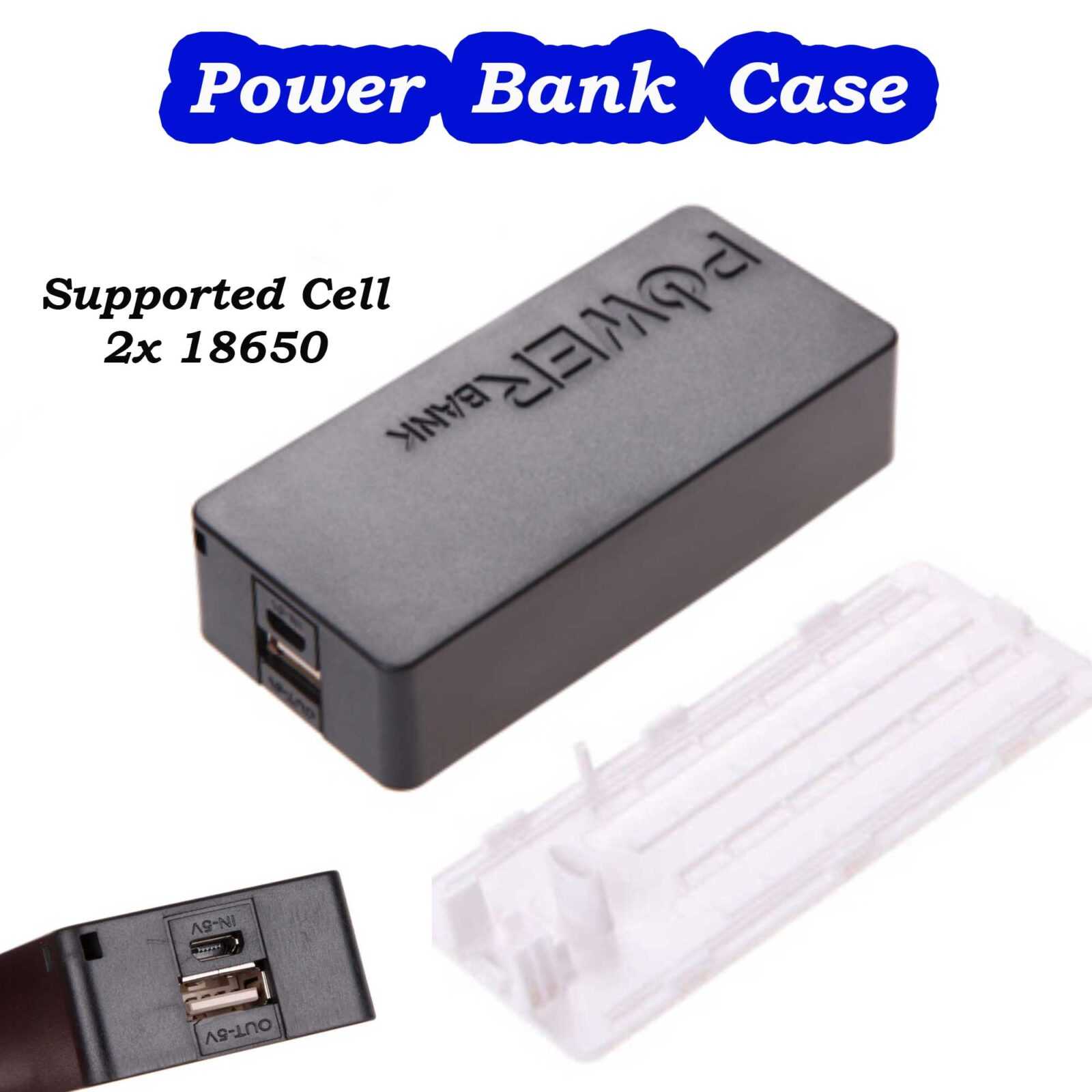 2 Cell Power bank Housing Case | MULTAN ELECTRONICS
