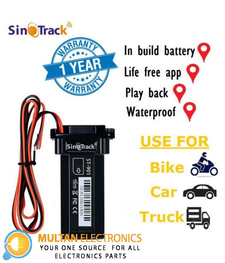 SinoTrack Waterproof GPS Tracker ST-901 with Battery | MULTAN ELECTRONICS
