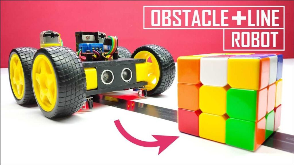 Obstacle Avoidance with Line Follower Robot | MULTAN ELECTRONICS