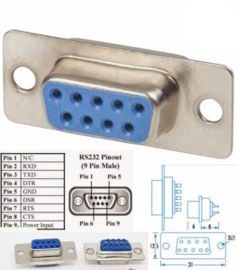 DB9 Female Solder Cup D-Sub Connector Solder Type Connector | MULTAN ...