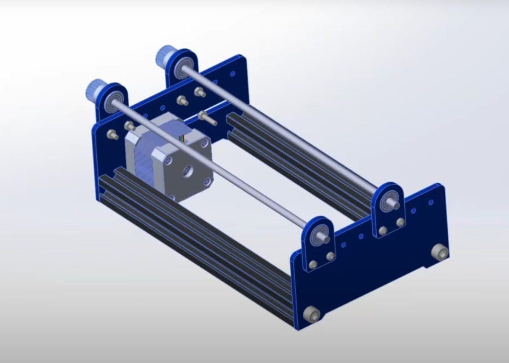 Rotary Axis for Laser Engraver for CNC Machine | MULTAN ELECTRONICS