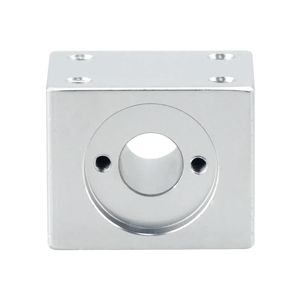 T8 Nut Support G Silver 34x30x30mm Silver Ballscrew Nut Housing Bracket ...
