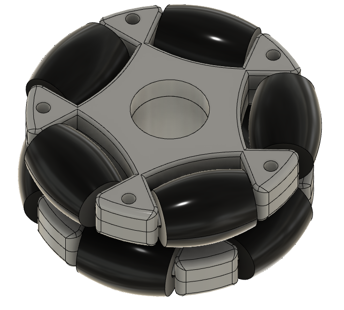 Omni Wheel 58mm Full 3D Printed | MULTAN ELECTRONICS